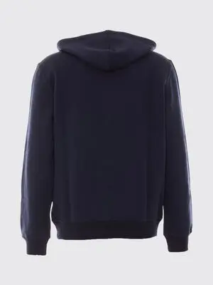 Brunello Cucinelli Full-zip Cotton Hoodie With Drawstring - Navy