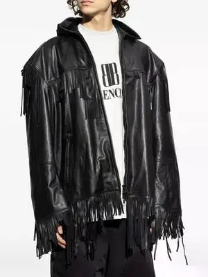 Balenciaga Fringed Leather Jacket