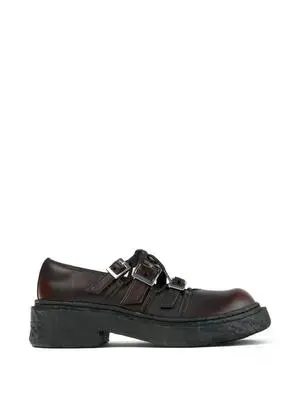Camper Buckled Leather Vamonos Loafers - Brown