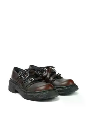 Camper Buckled Leather Vamonos Loafers - Brown