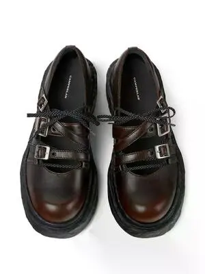 Camper Buckled Leather Vamonos Loafers - Brown