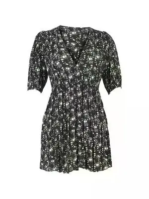 GANNI V-neck Mini Dress