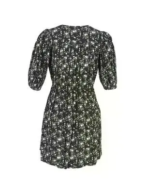 GANNI V-neck Mini Dress