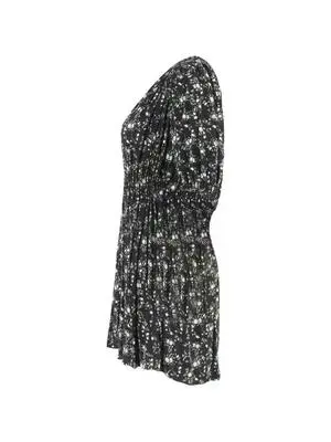 GANNI V-neck Mini Dress