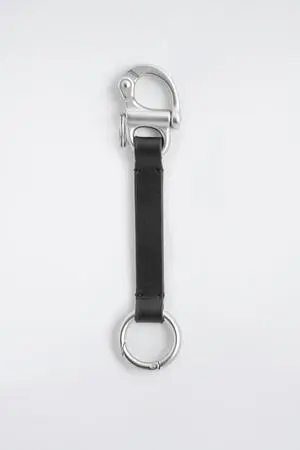 Cos Double-ended Leather Lanyard - Black