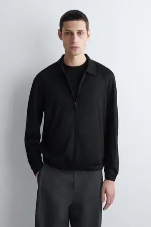 Cos Wool-jersey Bomber Jacket
