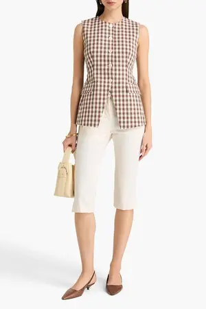 Veronica Beard Lois Gingham Vest