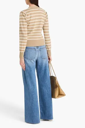 Veronica Beard Kasey Mid-rise Wide-leg Jeans