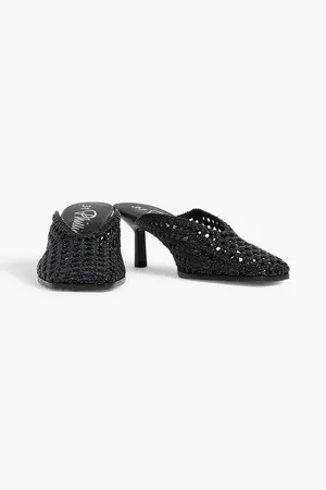 3.1 Phillip Lim Id Macramé Leather Mules