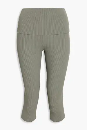 3.1 Phillip Lim Cropped Ribbedknit Leggings