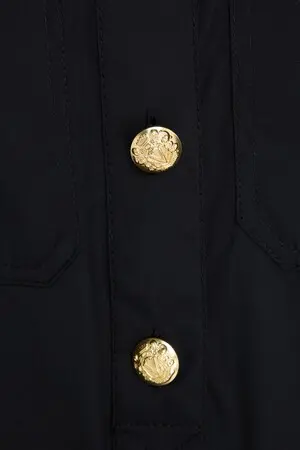 Veronica Beard Saude Cotton-blend Mini Shirt Dress - Black