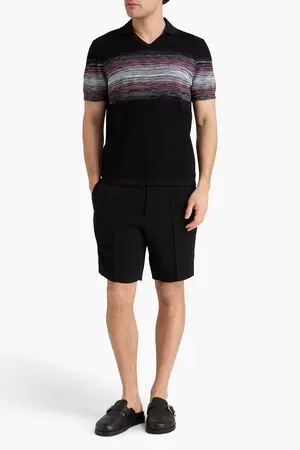 Missoni Spacedyed Cotton Polo Shirt - Black
