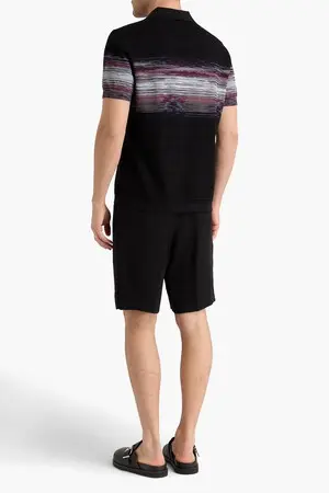 Missoni Spacedyed Cotton Polo Shirt - Black