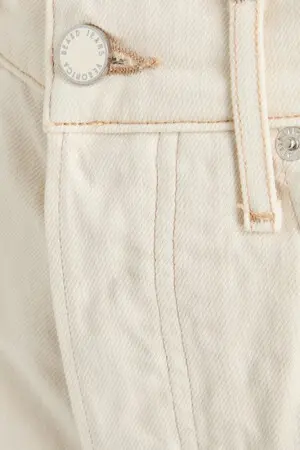 Veronica Beard Ryder High-rise Tapered Jeans - Ecru