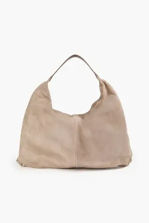 Brunello Cucinelli Suede Tote - Stone