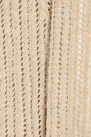 Brunello Cucinelli Sequin-embellished Open-knit Cardigan