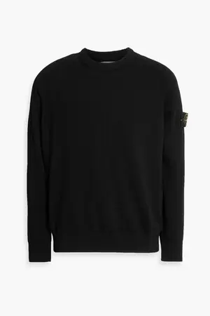 Stone Island Appliquéd Wool Sweater
