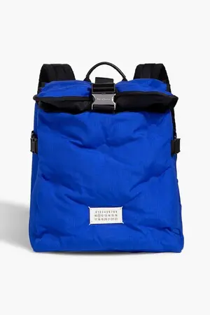 MAISON MARGIELA Quilted Canvas Backpack - Bright Blue