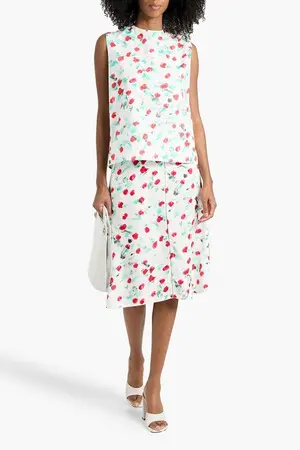 Marni Printed Cotton-poplin Top