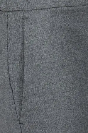 Loulou De Saison Sofe Cropped Wool-twill Straight-leg Pants - Gray