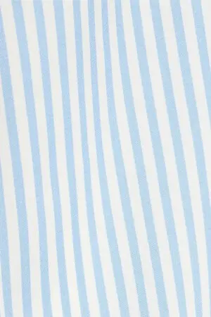 Veronica Beard Lex Ruched Striped Silk-blend Midi Shirt Dress