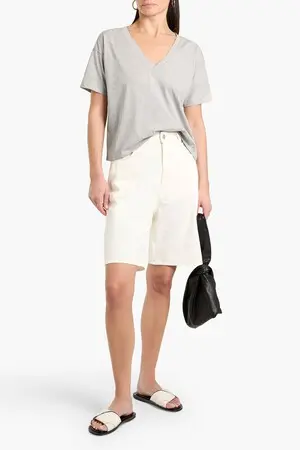 Loulou De Saison Isu Denim Shorts - Ivory