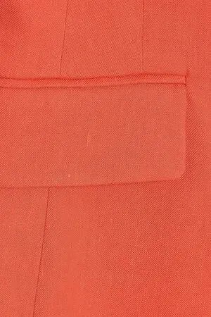 Veronica Beard Lois Linen-blend Twill Vest - Papaya