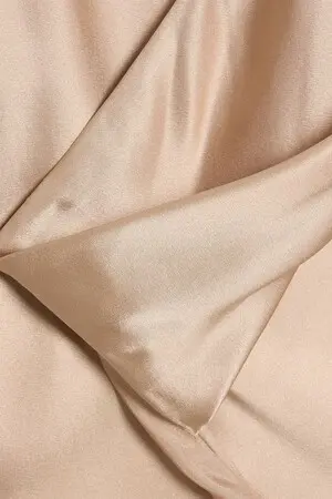 Michelle Mason Draped Silksatin Wrap Gown