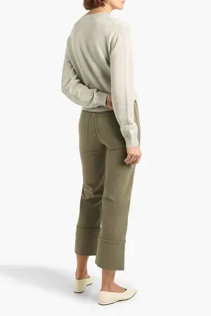Veronica Beard Dylan Cropped Straight-leg Jeans