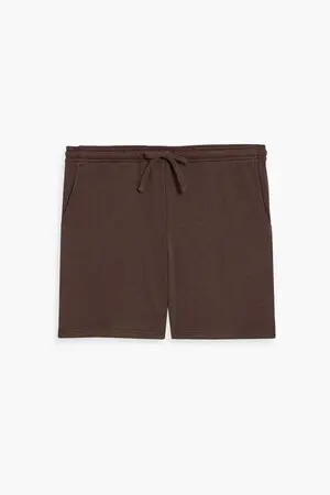 Onia Cotton-terry Drawstring Shorts - Chocolate