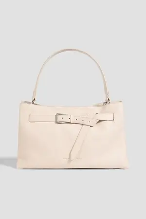 Brunello Cucinelli Buckle-detailed Pebbled-leather Tote