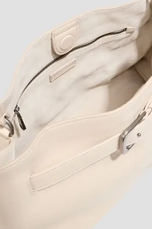 Brunello Cucinelli Buckle-detailed Pebbled-leather Tote