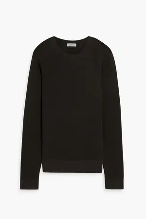 Sandro Waffle-knit Cotton Sweater