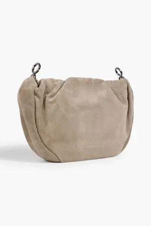 Brunello Cucinelli Suede Shoulder Bag