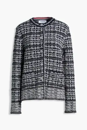 Thom Browne Wool-blend Tweed Cardigan