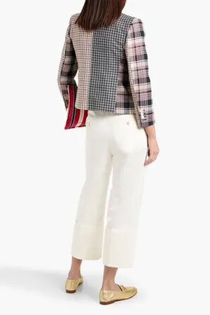 Thom Browne Cropped Cotton-twill Straight-leg Pants