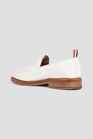 Thom Browne Leather Penny Loafers - White