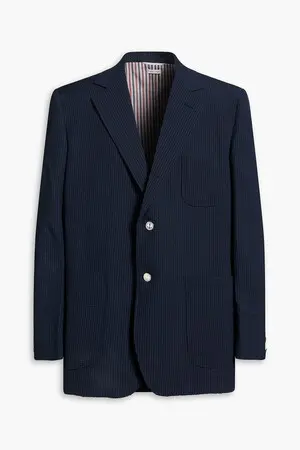 Thom Browne Striped Woolseersucker Blazer