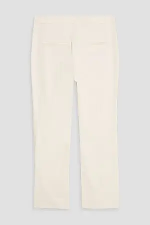 Veronica Beard Cotton-blend Twill Straight-leg Pants