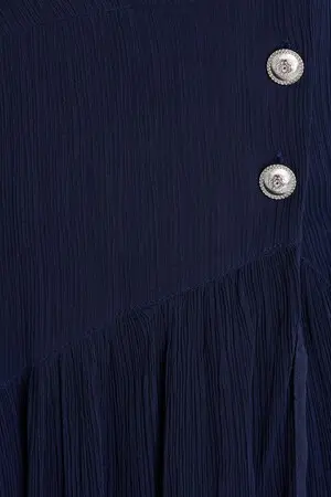 Maje Cupro Crepon Mini Dress