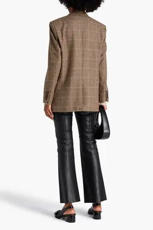 Maje Checked Tweed Blazer