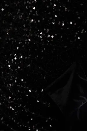 Maje Sequined Velvet Mini Dress