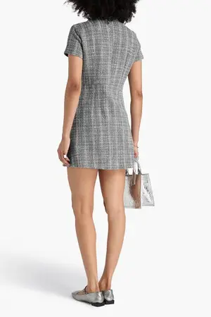 Maje Chain-embellished Tweed Mini Dress