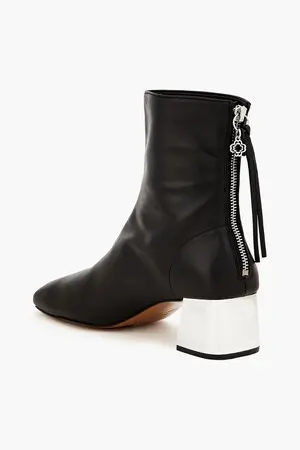 Maje Leather Ankle Boots