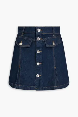 Maje Denim Skirt-style Overlay Shorts