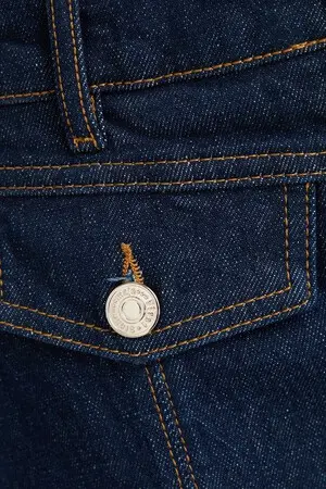 Maje Denim Skirt-style Overlay Shorts