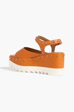 Stella McCartney Elyse Studded Platform Sandals - Tan