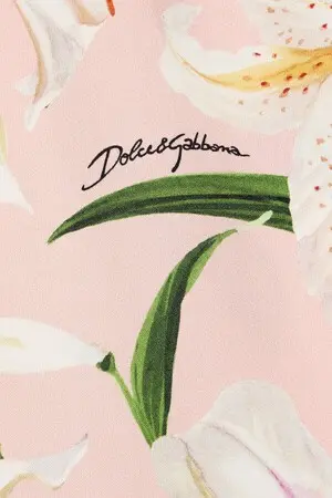 Dolce & Gabbana Floral-print Crepe Top