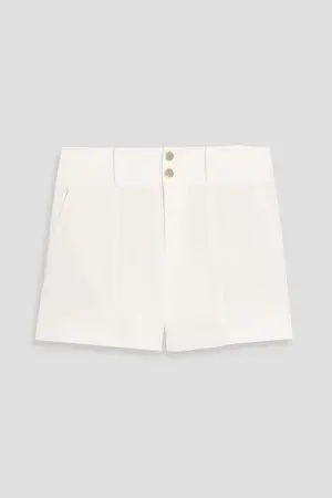 Alice + Olivia Mame Linen-blend Shorts - White