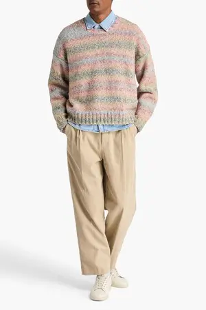FRAME Striped Alpaca And Merino Wool-blend Sweater - Multicolor